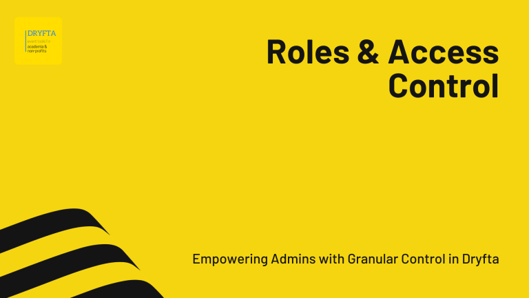 Roles & Access Control | Dryfta Roles & Access Control | Dryfta